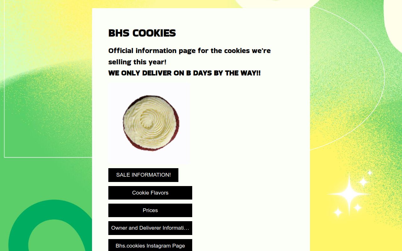 BHS COOKIES